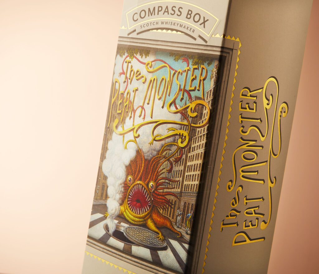 Falconer’s impressive carton for Compass Box marks The Peat Monster’s ...